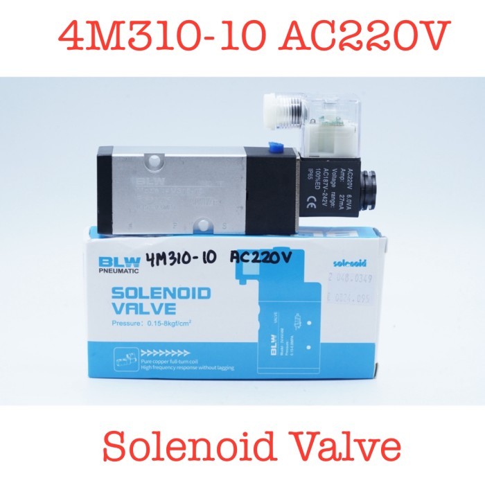Jual BLW Solenoid Valve 4M310-10 AC220V 3/8" Direct Air Valve For ...