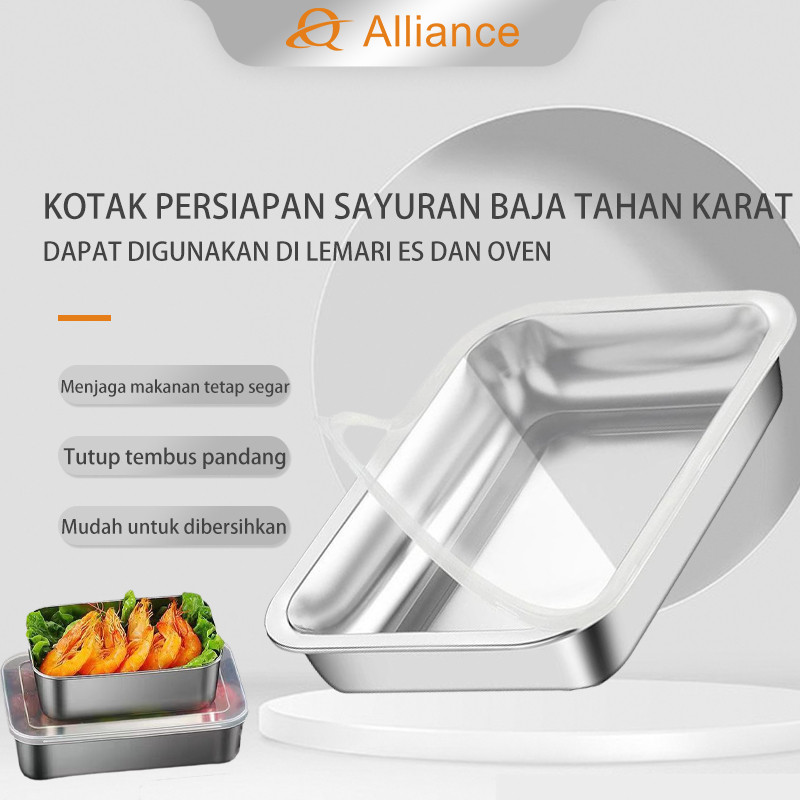 Jual TEMPAT WADAH MAKANAN KONTAINER MAKANAN STAINLESS STELL 304 SAYURAN ...