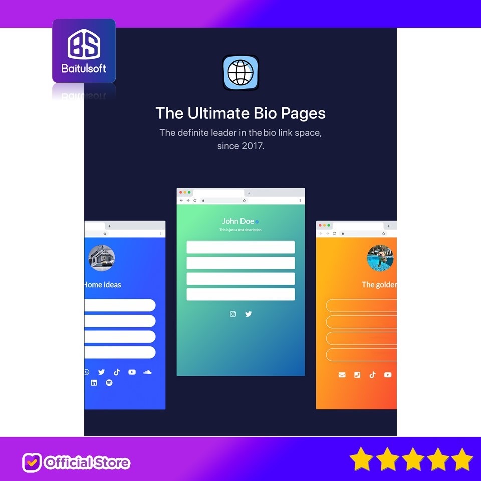 Jual SOURCE CODE APLIKASI 66BIOLINKS - BIO LINKS, URL SHORTENER, QR CODES & WEB TOOLS (SAAS ...