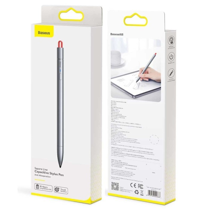 Jual Baseus Square Line Capacitive Stylus Pen Anti Misoperation ...