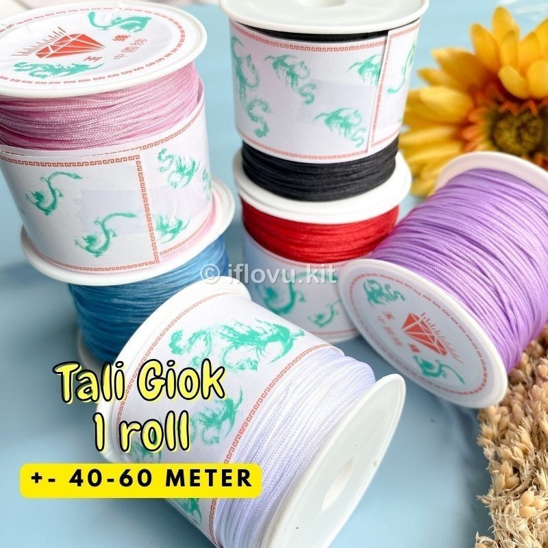 Jual DIY Tali Giok Cina 1 ROLL 40-60 meter | Tali shambala DIY phone ...