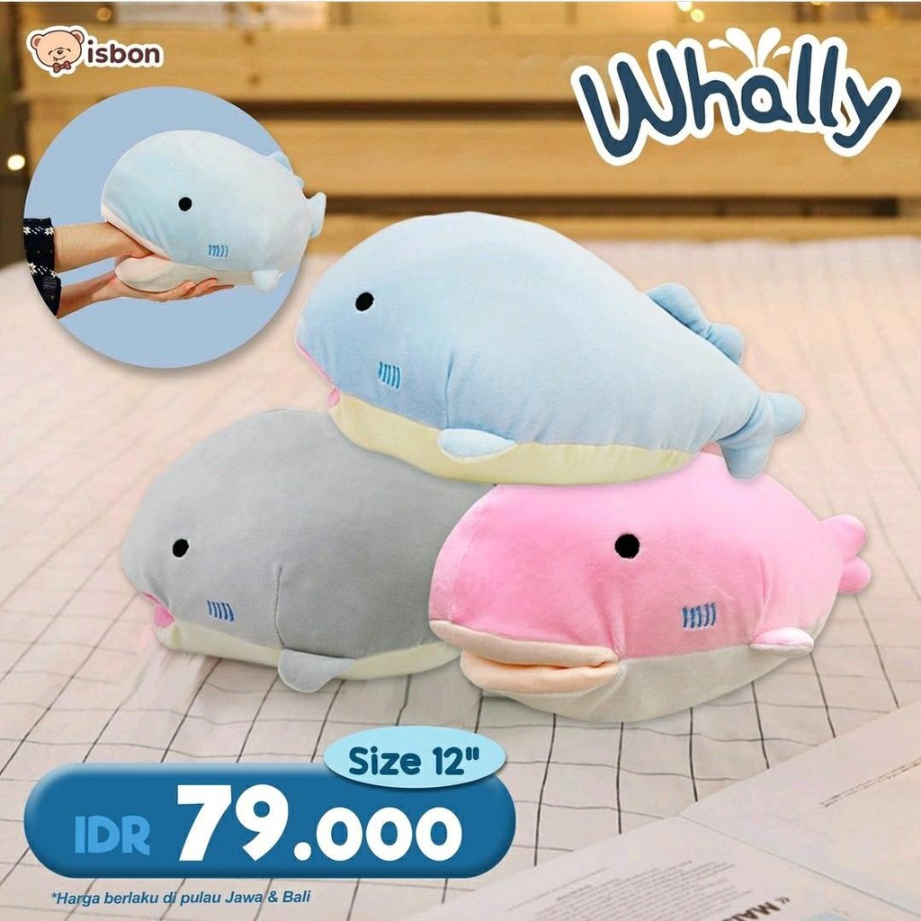 Jual Boneka Ikan Paus Istana Boneka Whally Lucu tiny bantal bayi lucu ...