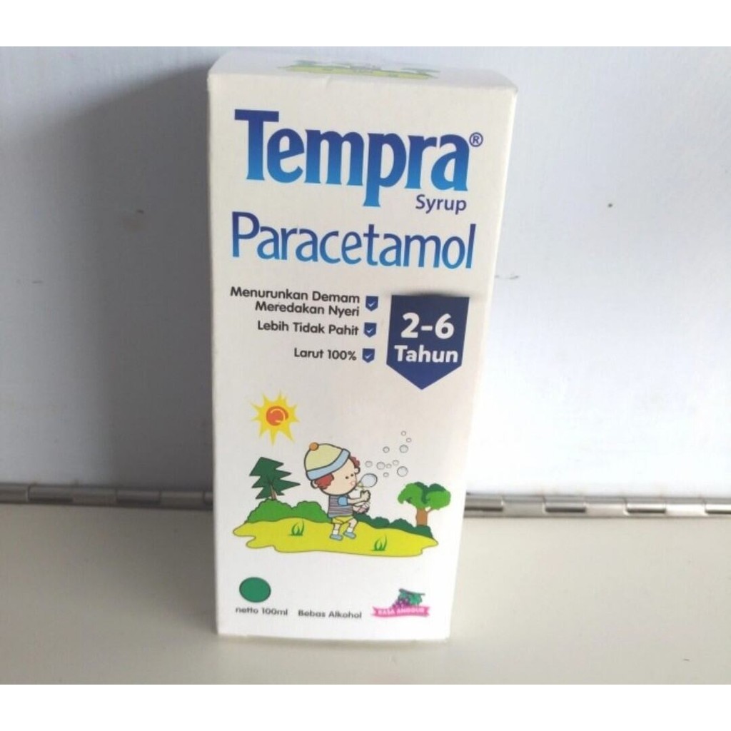 Jual Tempra sirup 100 ml rasa anggur obat demam turun panas anak 2-6 ...