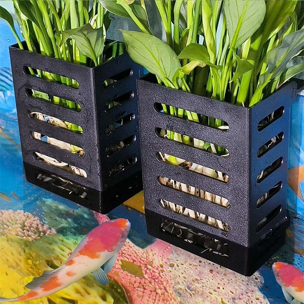 Jual Aquarium Fish Tank Plant Holder with Hook Suction Cups for Emersed ...