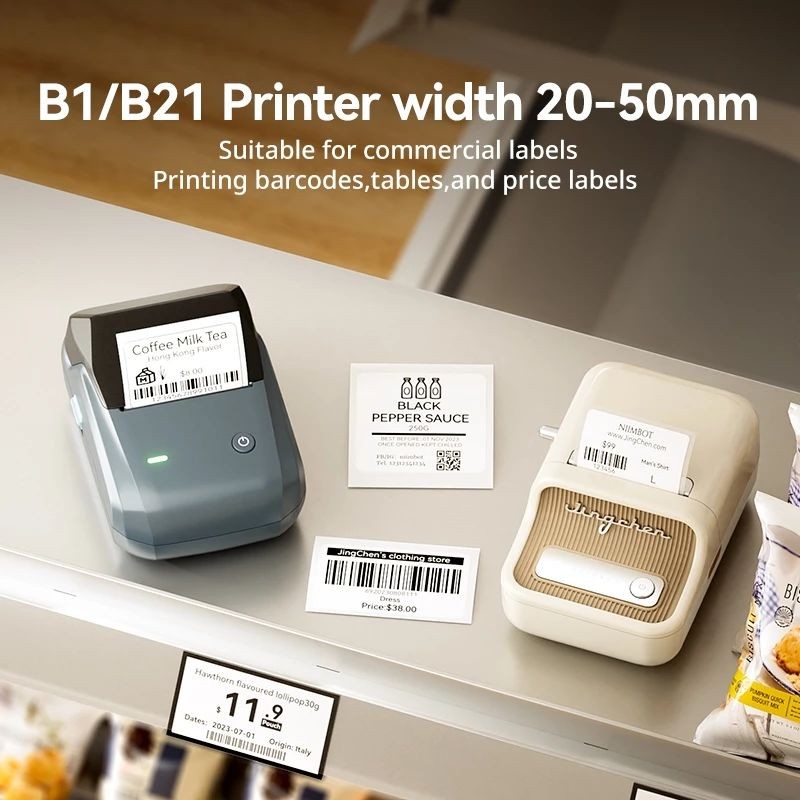 Jual NIIMBOT B21 Printer Label Barcode Harga Makanan, Cocok untuk ...