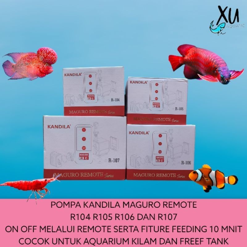 Jual POMPA MAGURO REMOTE SERIES OTOMATIS 104-108 POMPA KOLAM AQUARIUM ...