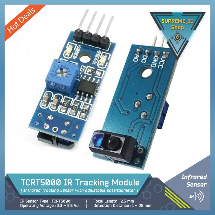 Jual DN99 TCRT5000 Infrared IR Line Tracking Sensor Module for Arduino | Shopee Indonesia