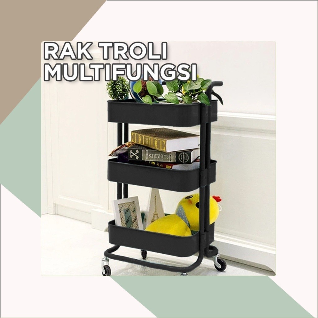 Jual Goto Raska Rak Susun Troli Tingkat Tempat Penyimpanan Kamar Dapur ...