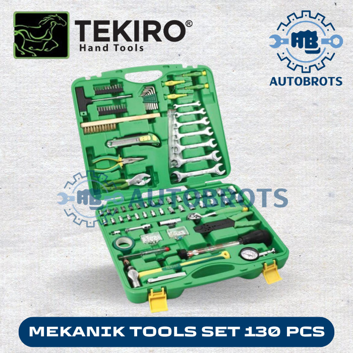 Jual TEKIRO Mechanic Tools Set PVC 130pcs / Mekanik Tools Set PVC ...
