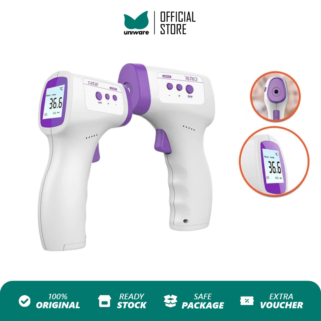 Jual UNIWARE Termometer Thermometer Digital Pengukuran Suhu Tembak ...