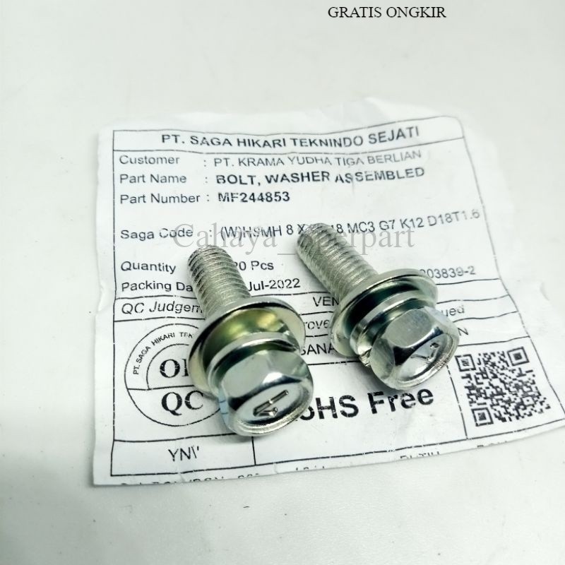 Jual BAUT 12 PUSTEP ANTI COPOT DOBEL RING ORIGINAL BAUD BESI PIJAKAN ...