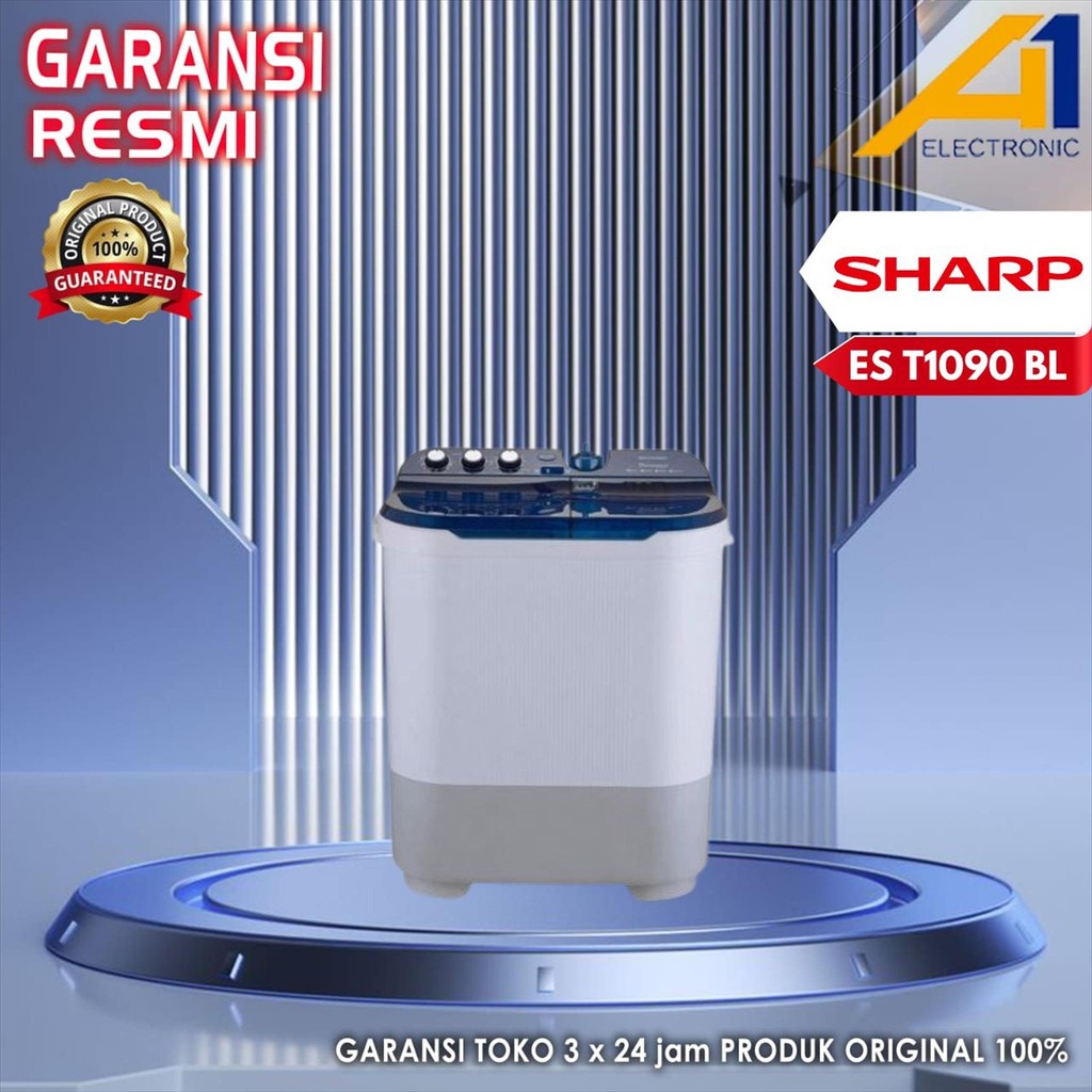 Jual Mesin Cuci SHARP EST1090 / ES T1090 / EST 1090 Twin Tub 2 Tabung ...