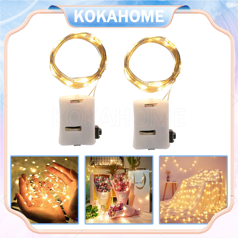 Jual lampu tumblr kawat mini/lampu hias dekorasi gift box bucket/lampu ...