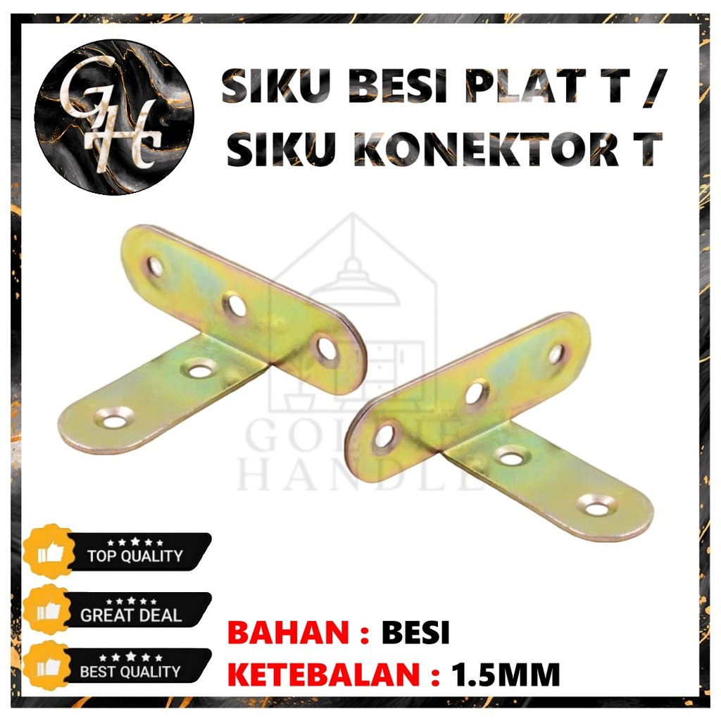 Jual Siku Plat T Konektor Besi Bracket connector | Shopee Indonesia