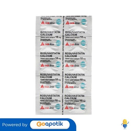 Jual Rosuvastatin Calcium Ogb Dexa Medica 10 Mg Strip 10 Tablet ...