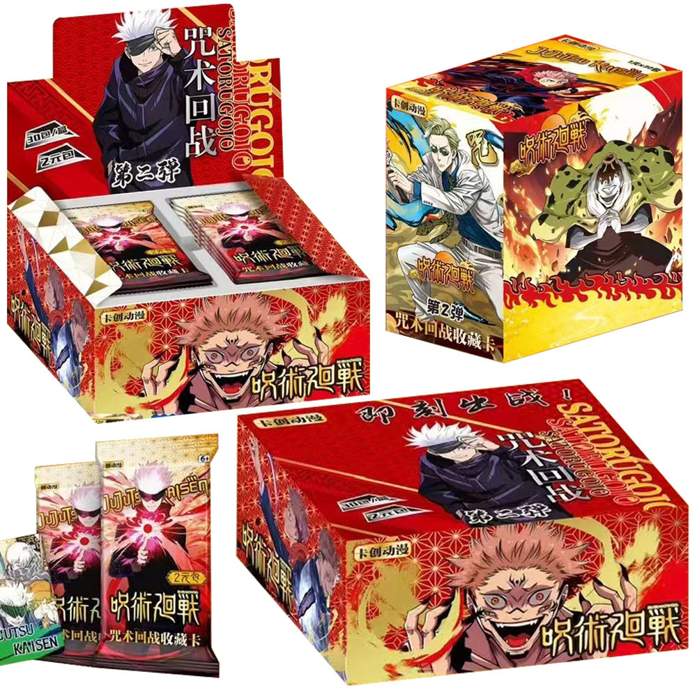 Jual New Jujutsu Kaisen Collection Cards 1m02 Japanese Anime Booster ...
