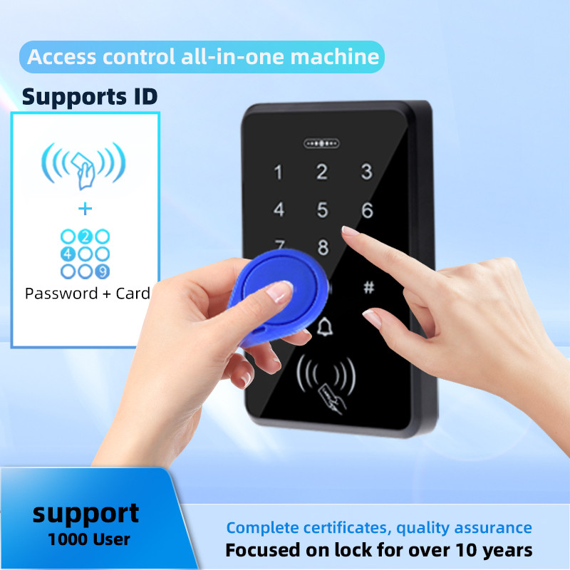 Jual Digital password card swiping unlock door lock keyboard access ...