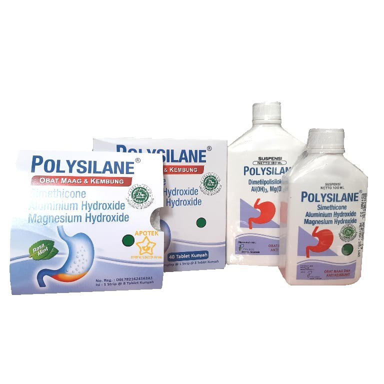 Jual POLYSILANE 8 TAB SYRUP 100ML 180ML OBAT MAAG | Shopee Indonesia