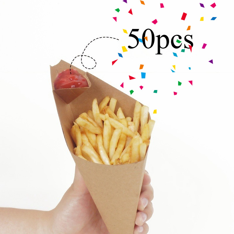 Jual Tray Kentang Goreng Dus 50pcs French Fries Box Churros Ayam 50pcs ...