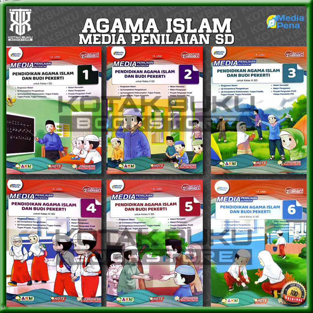 Jual Media Penilaian Agama Islam Kelas 1 2 3 4 5 6 SD Kurikulum Merdeka / Mediapena SD / Revisi ...