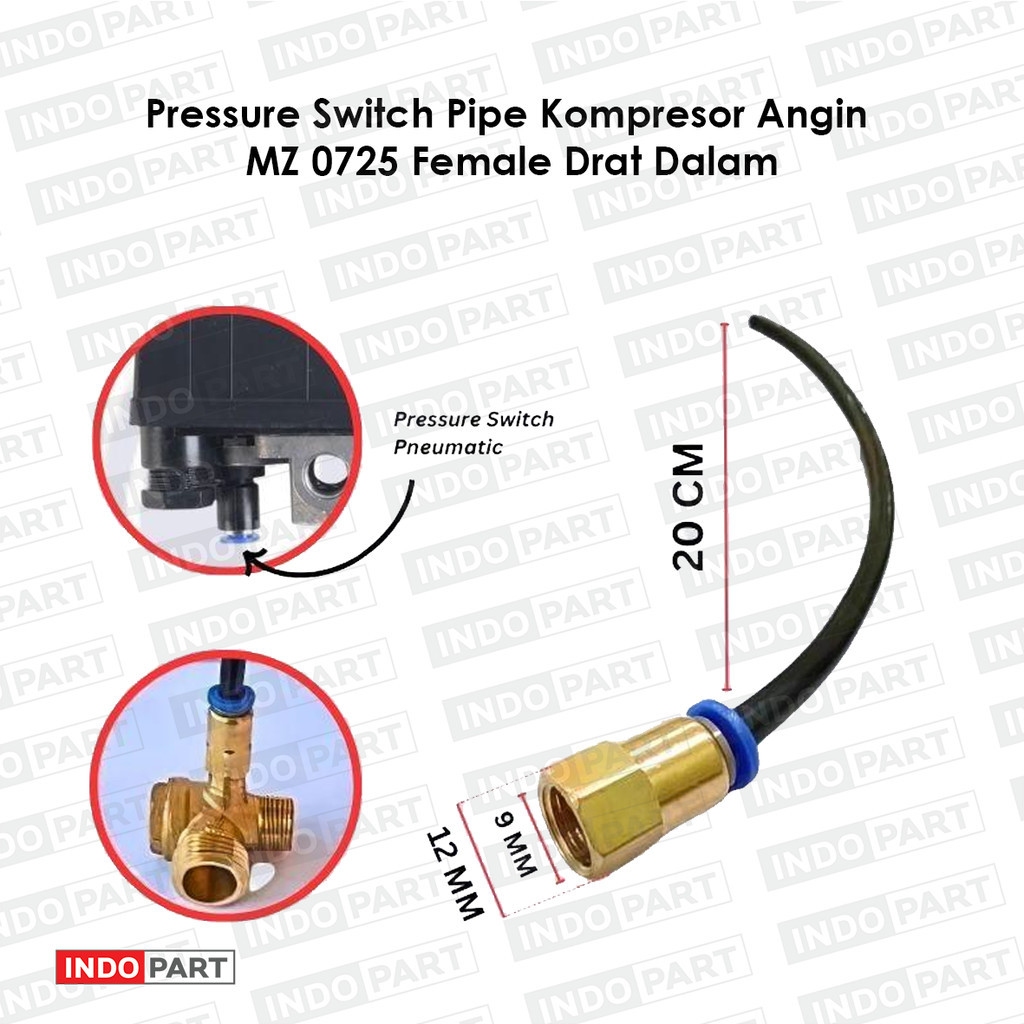 Jual Pressure Switch Pipe MZ 0725 Pipa Otomatis Kompresor Angin ...
