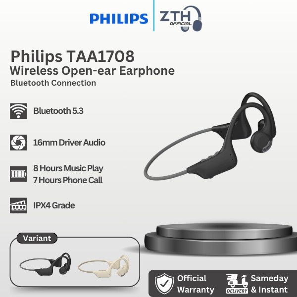 Jual Philips TAA1708 TAA 1708 Bluetooth Wireless Open-ear Earphone ...