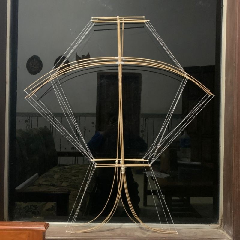 Jual Rangka Layangan Cotek Blolong Bongkaran | Belum Dirakit | Bambu ...