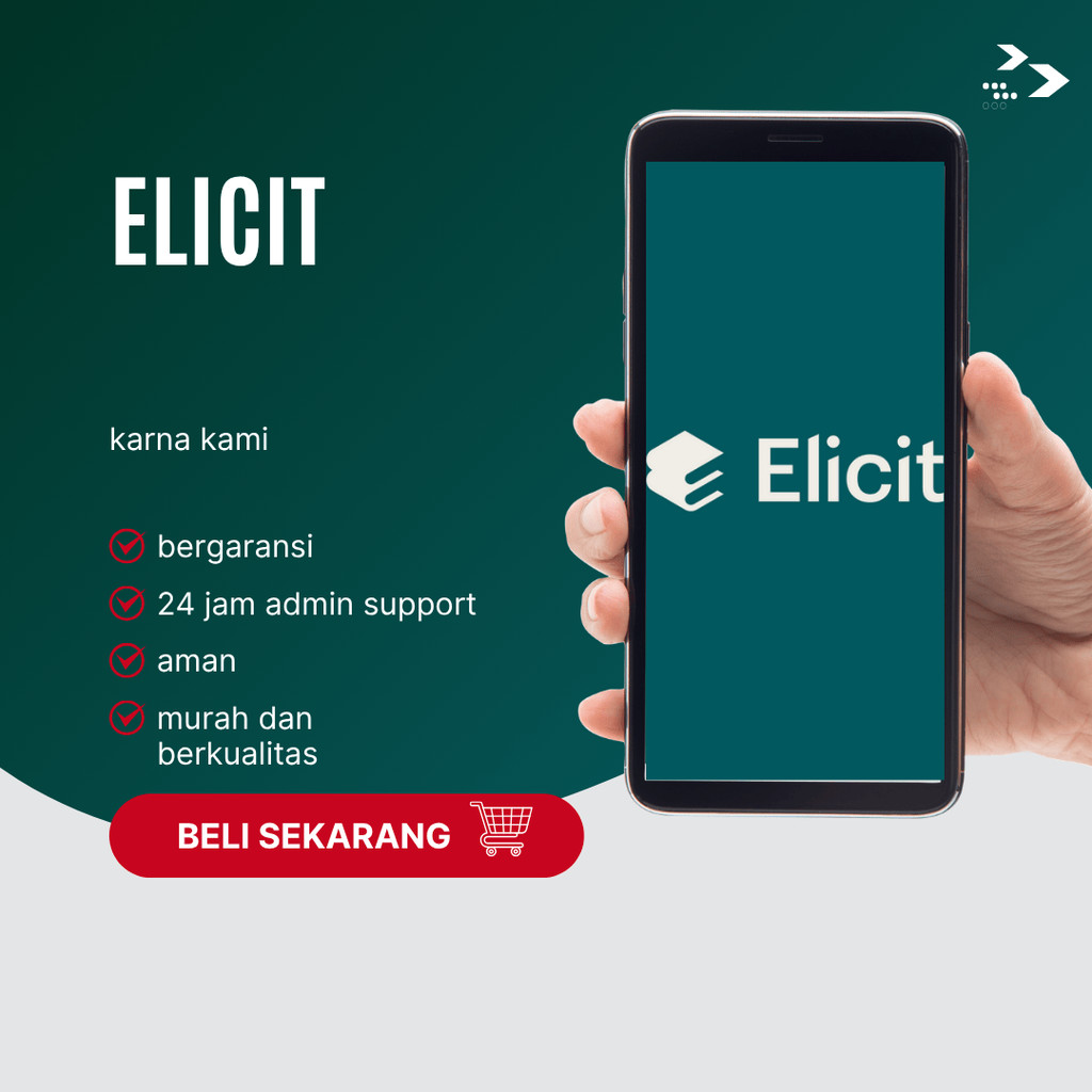 Jual Elicit Plus Plan 1 Tahun Original - AI Literature Review SLR AI Lebih Canggih dibanding ...