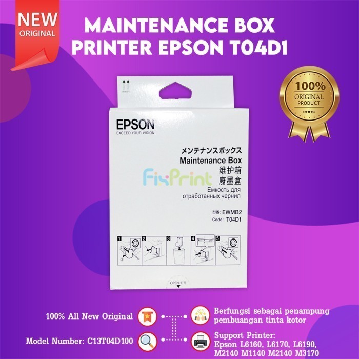 Jual Maintenance Box T04D1 Kotak Pemeliharaan Epson L11050 L4260 L6260 ...