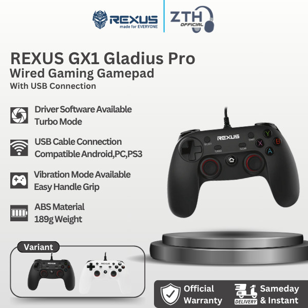 Jual Rexus GX1 Gladius Pro Gaming Gamepad Multiplatform | Shopee Indonesia