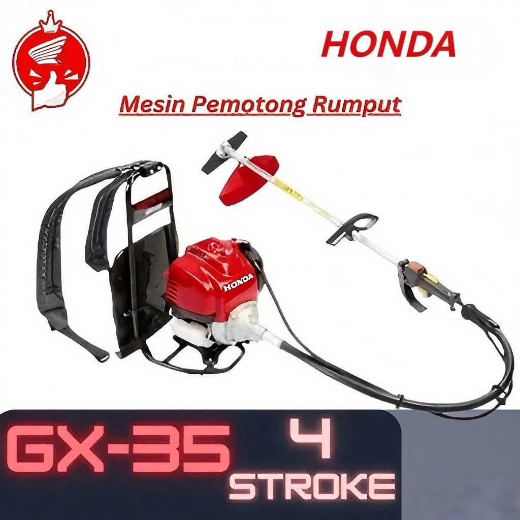 Jual Mesin Pemotong Rumput Siap Pakai Fullset Lengkap GX35 Brush Cutter ...
