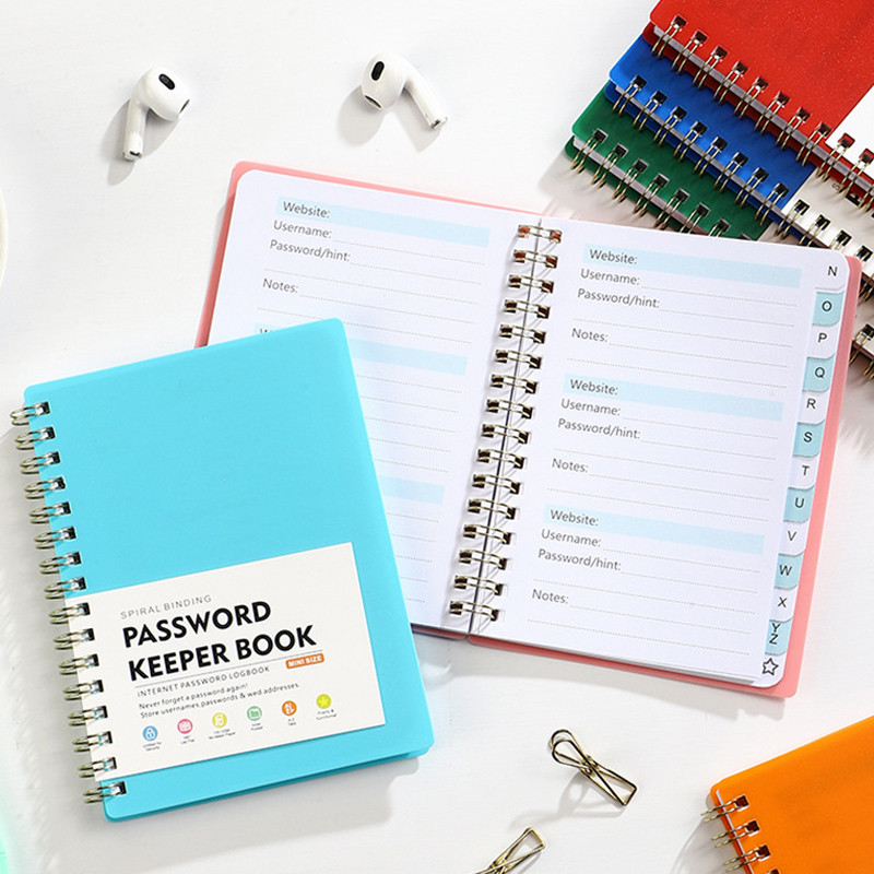 Jual A6 Password Keeper Book Internet Login Notebook with Alphabetical ...