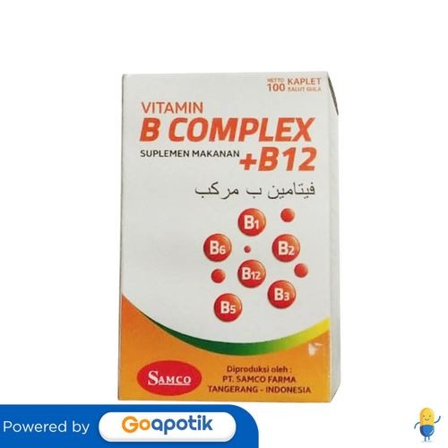 Jual Vitamin B Complex B12 Samco Botol 100 Kaplet Shopee Indonesia 1892