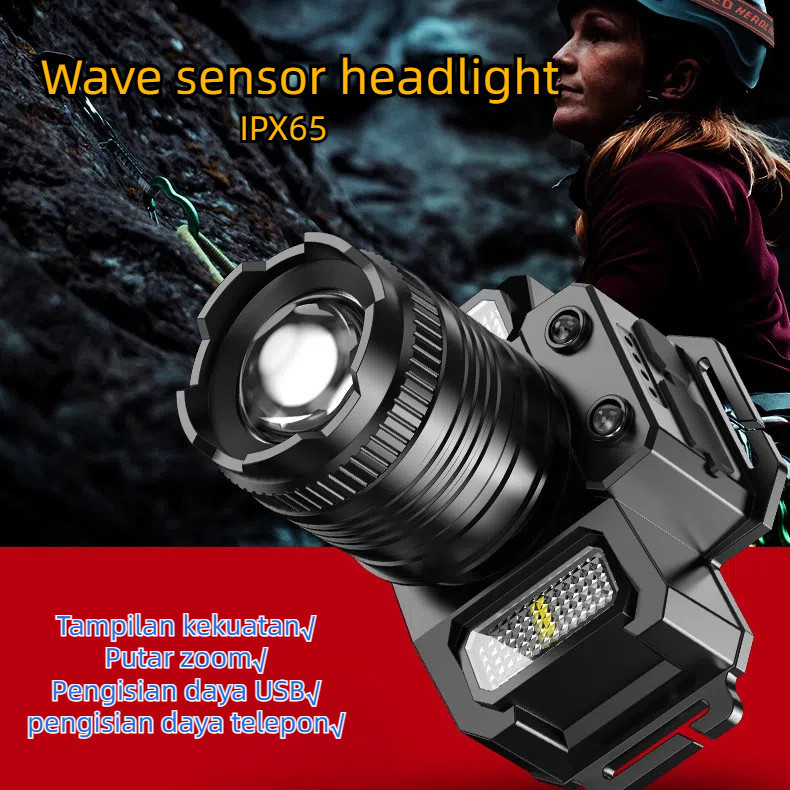 Jual Lampu Depan LED F-T51/lampu Zoom Variabel Dapat Digunakan Sebagai Catu Daya Seluler Sensor ...
