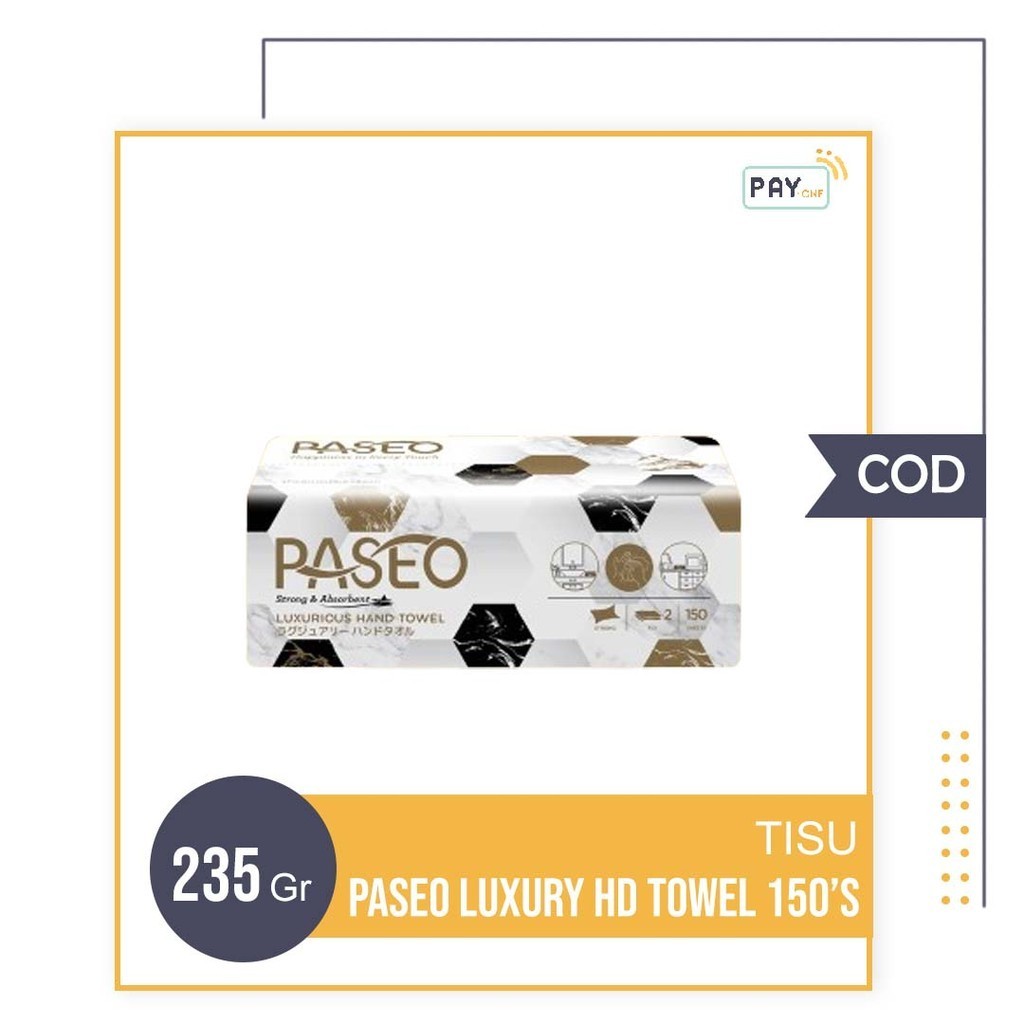 Jual Paseo Luxurious Hand Towel 150 Sheet 150s Tissue Luxury | Shopee Indonesia