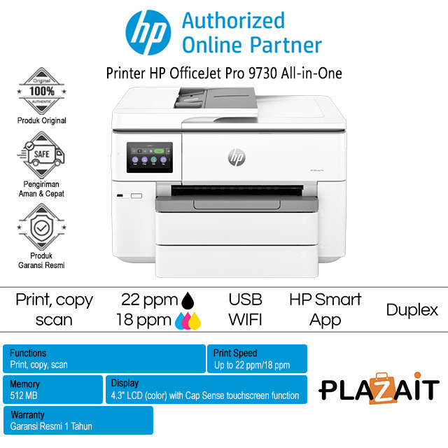 Jual Printer HP OfficeJet Pro 9730 Wide Format All-in-One | Shopee Indonesia