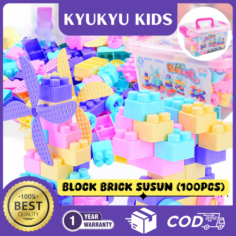 Jual Kyukyu Kids [GARANSI 1 TAHUN] MAINAN ANAK BLOCK BRICK SUSUN ISI ...