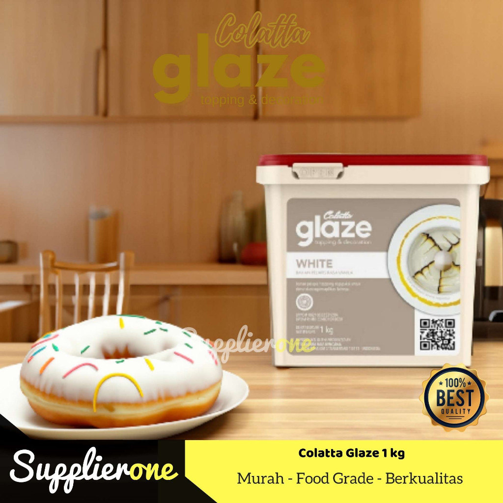 Jual Colatta Glaze White / Selai Vanilla 1kg / Colatta Dip Glaze ...