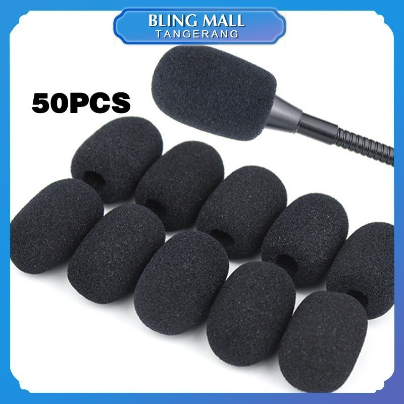 Jual 50 Buah Busa Microphone Kecil Kualitas Tinggi Busa Mic Clip On ...