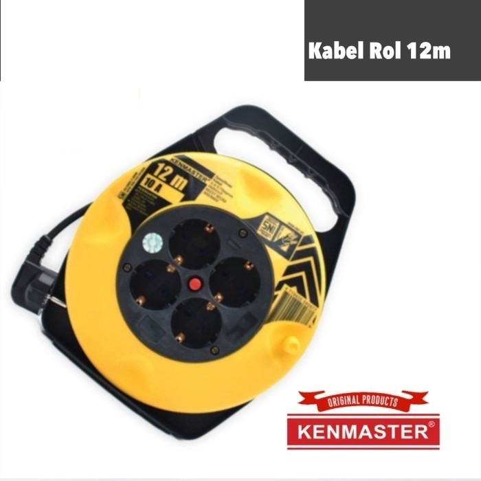 Jual KABEL ROLL KENMASTER 12 METER 4 LUBANG / KABEL ROLL KENMASTER ...