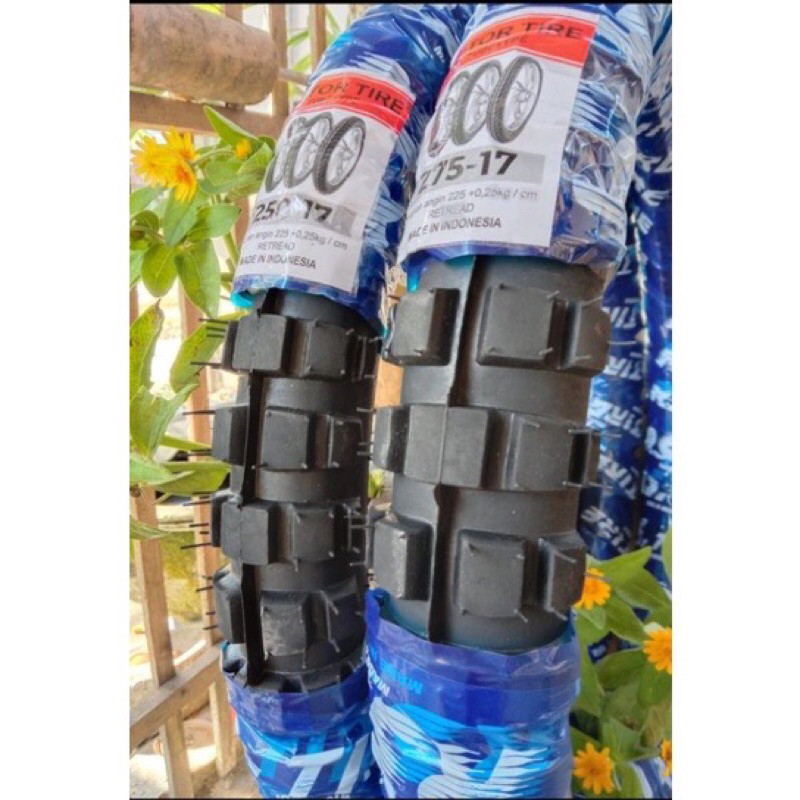 Jual Sepasang ban cros atau ban tahu ring 17 ukuran 2.50-17 & 2.75-17 ...