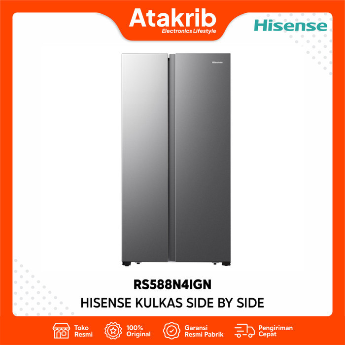 Jual HISENSE KULKAS SIDE BY SIDE RS588N4IGN 468 L | Shopee Indonesia