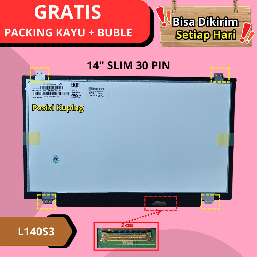 Jual Layar LCD LED Laptop HP EliteBook 840-G1 840-G2 840-G3 | Shopee ...