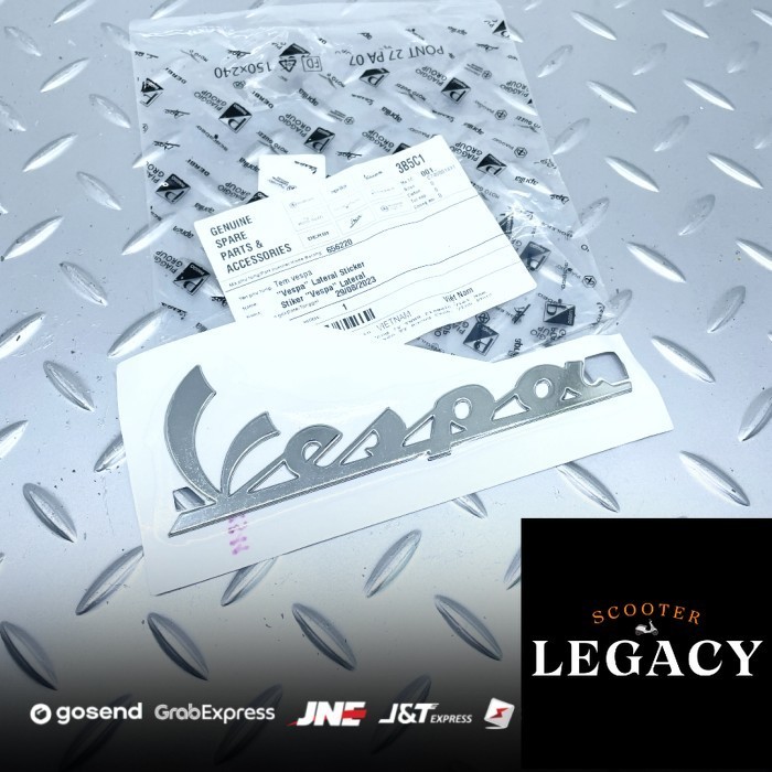 Jual Sticker Emblem Embosh VESPA Original Piaggio Vespa Sprint ...