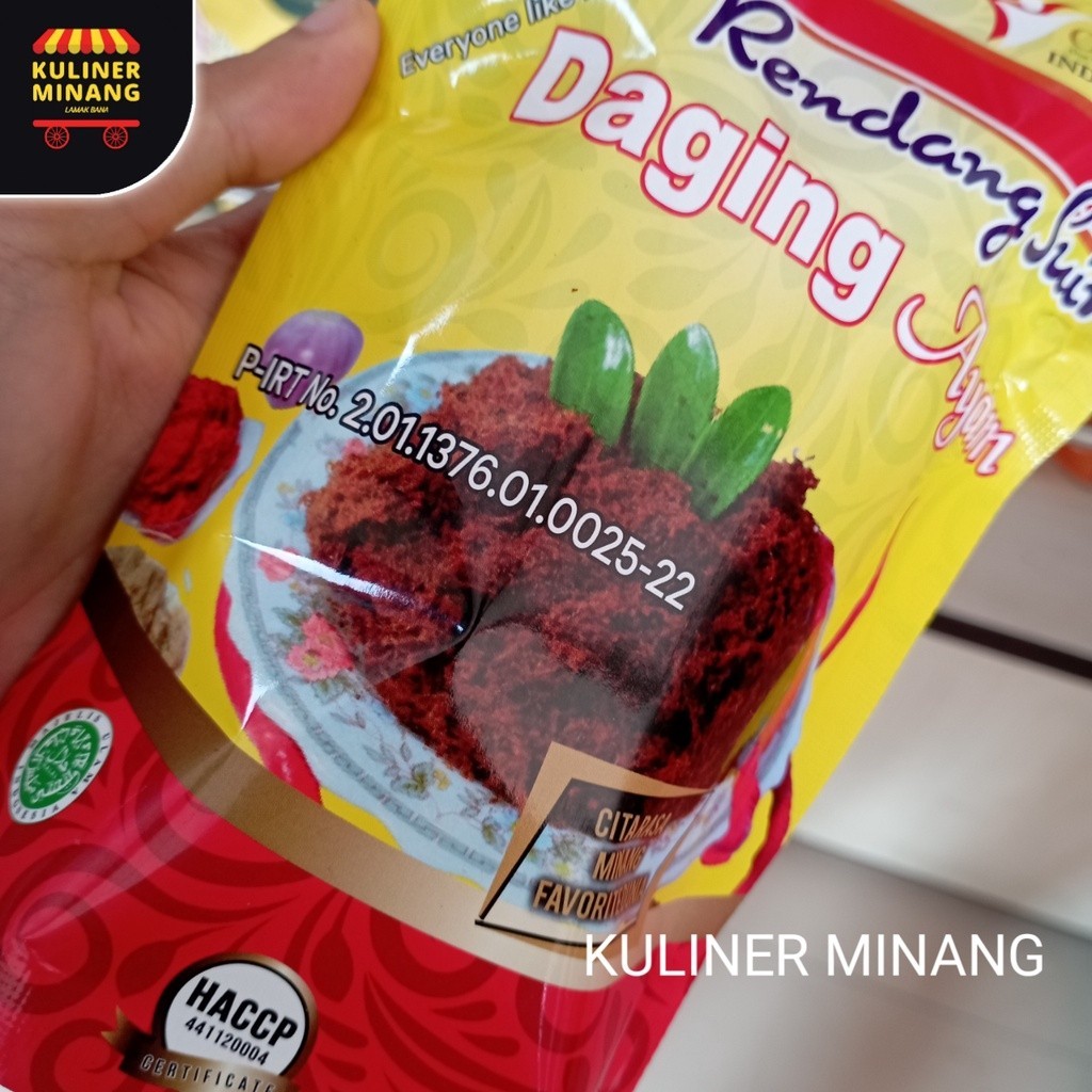 Jual Kuliner Minang Rendang Suir Daging Ayam Riry Oleh-Oleh Asli ...