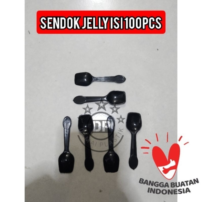 Jual Sendok Jelly Agar Es Krim Sendok Puding Sekop Paling Murah Hitam ...