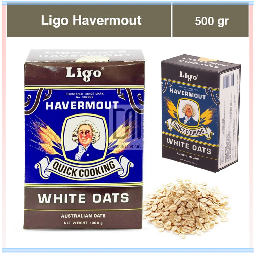 Jual Ligo Havermout Oatmeal Oat Sereal Quick Cooking Instant White Oats ...