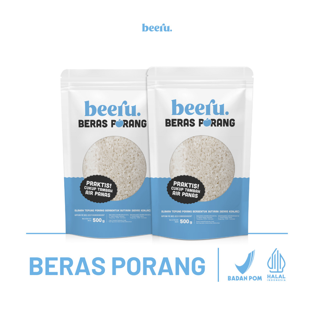 Jual Beeru Beras Porang Isi 2 Pouch 500gr | Shopee Indonesia