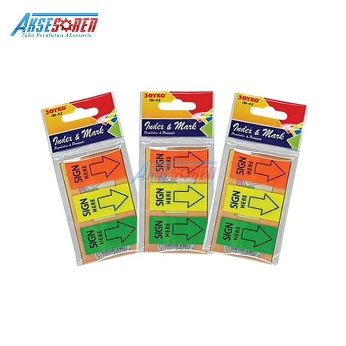 Jual KERTAS PEMBATAS JOYKO [IM-42] / SIGN HERE INDEX & MARK PAGE ...