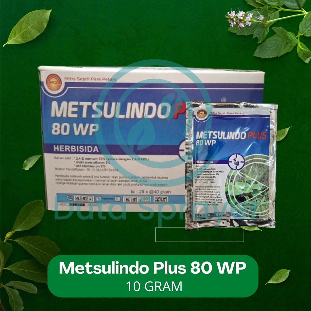 Jual Metsulindo Plus 80 WP 40 gram Herbisida Gulma Berdaun Lebar dan ...
